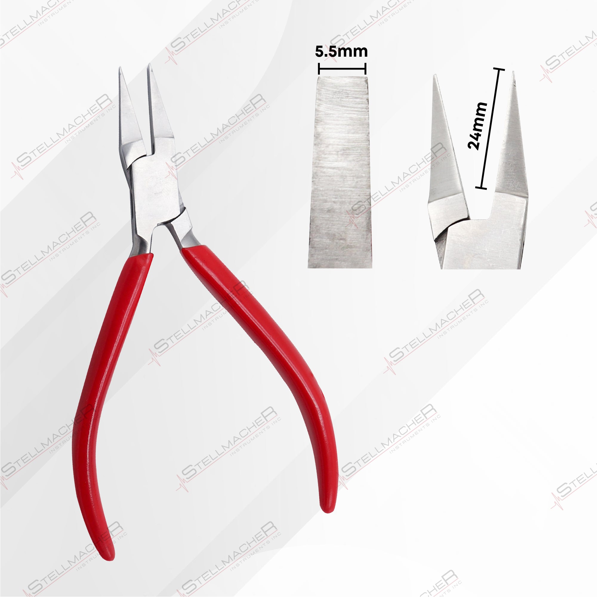 Flat Nose Smooth Jaws Plier - 13cm – Stellmacher Instruments inc.